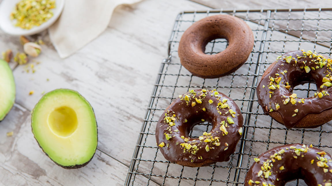 Avocado-Dark Chocolate Glazed Doughnuts (Donuts) | American Stroke ...