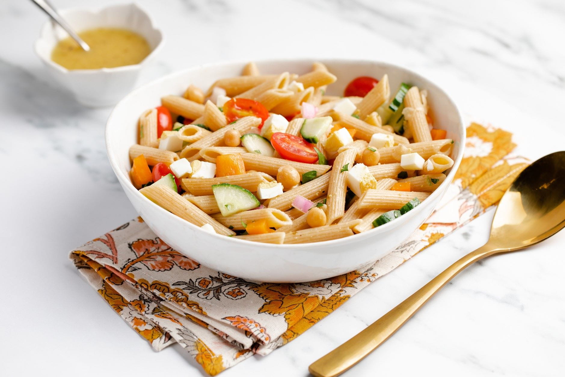 Veggie Egg Pasta Salad with Chickpeas | American Stroke Association ...
